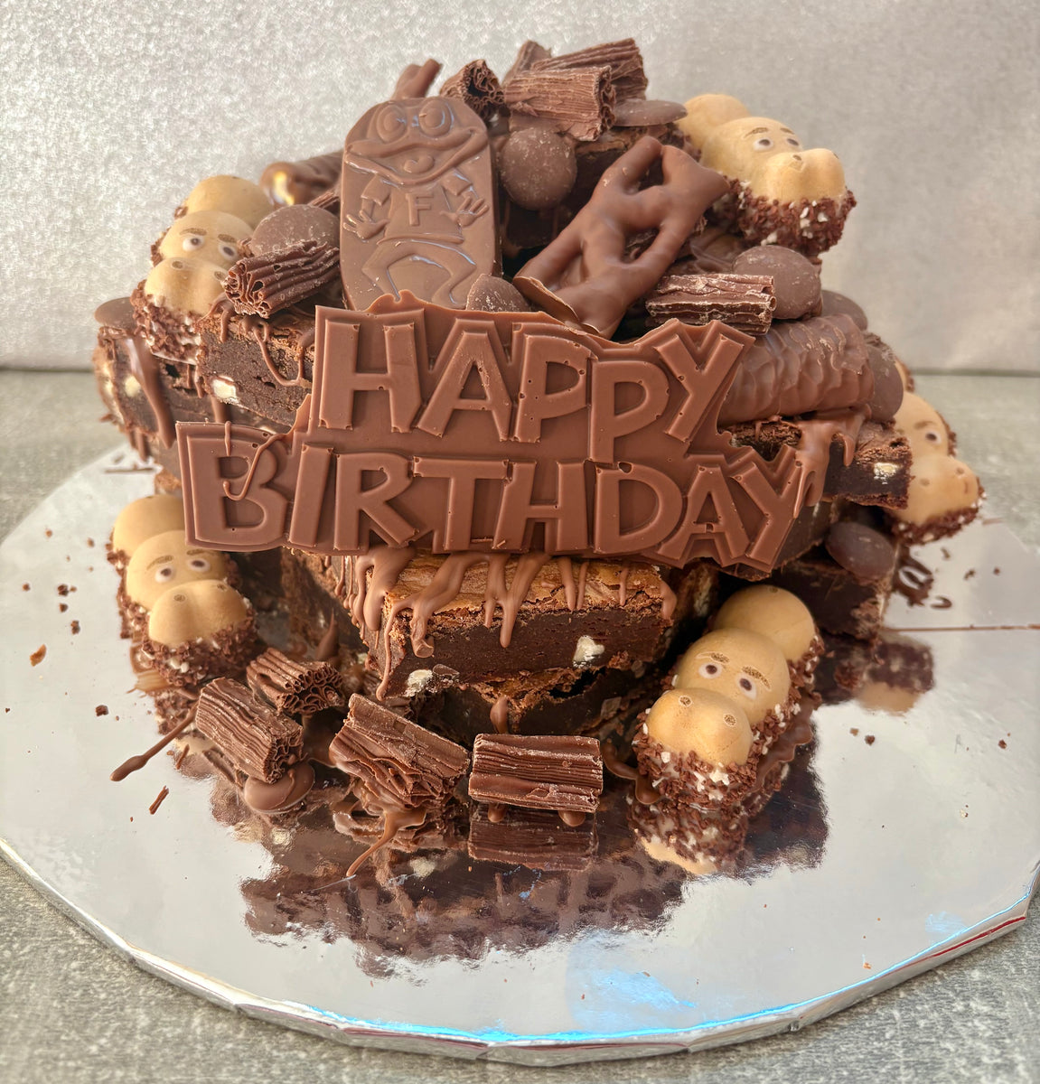 Triple Chocolate Birthday Brownie Stack – emsworthsweets
